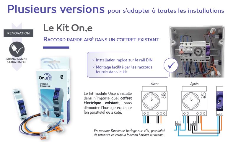 Horloge et coffret connecté : Module ON.E - Distripool